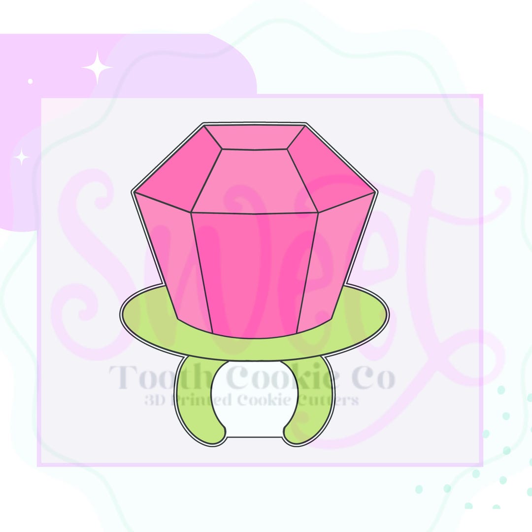 Ring Pop Cookie Cutter. Retro Ring Pop Cookie Cutter. Candy Ring Cookie ...