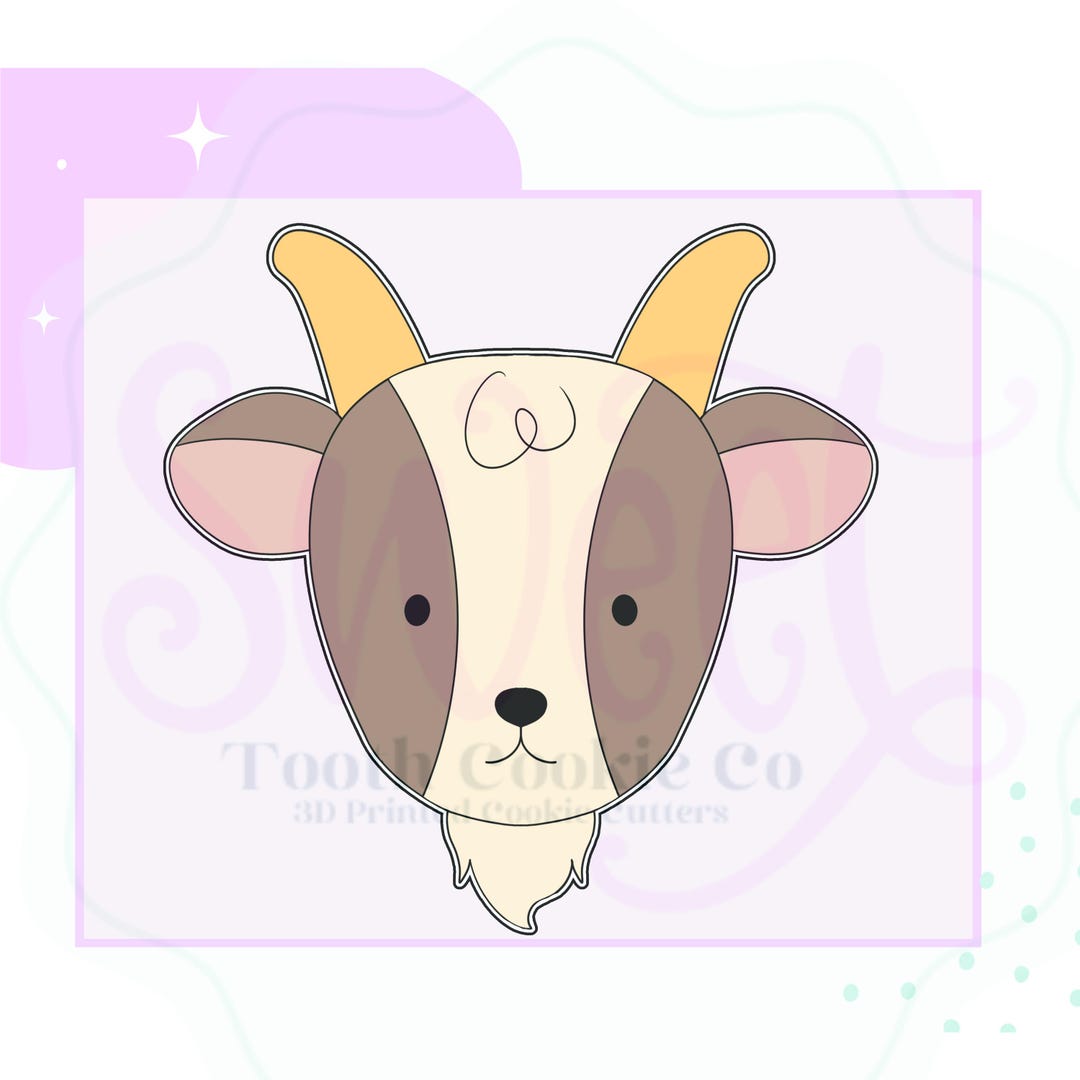Goat Cookie Cutter. Billy Goat Cookie Cutter. Barnyard Cookie Cutter ...