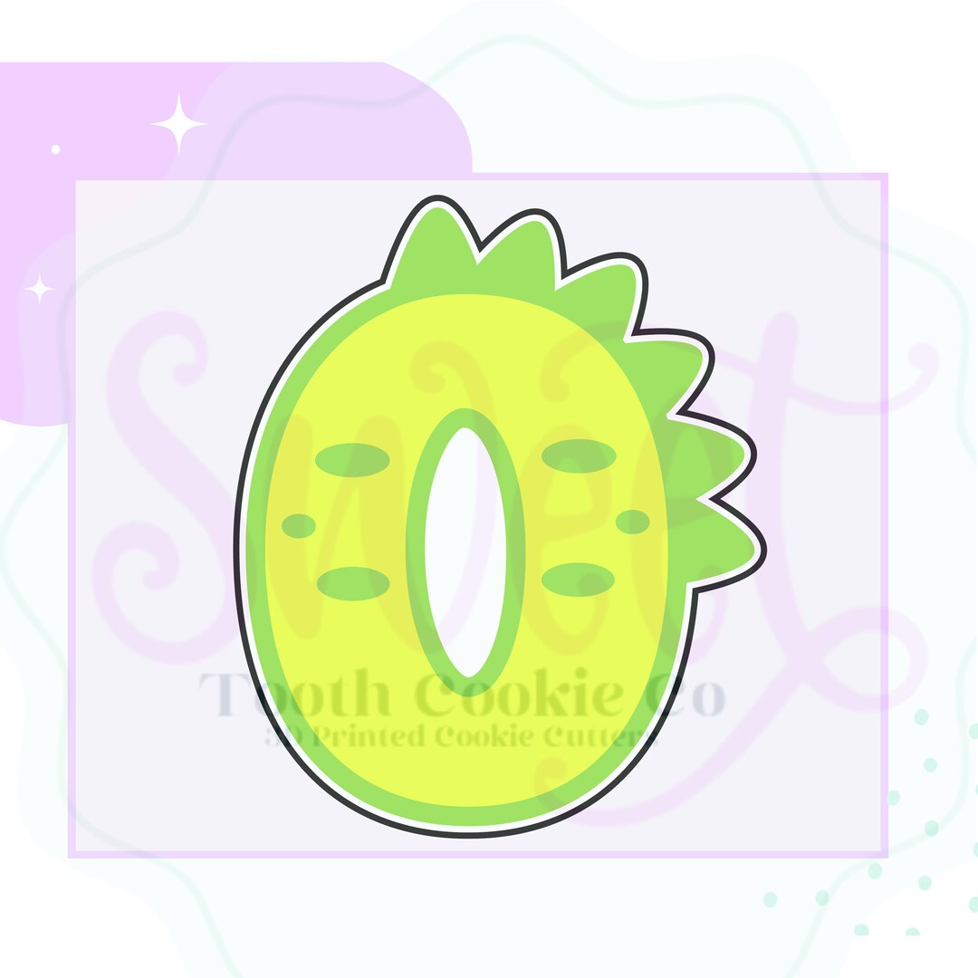 Dino Number 0 Cookie Cutter. Zero Cookie Cutter. Dinosaur Cookie Cutter ...