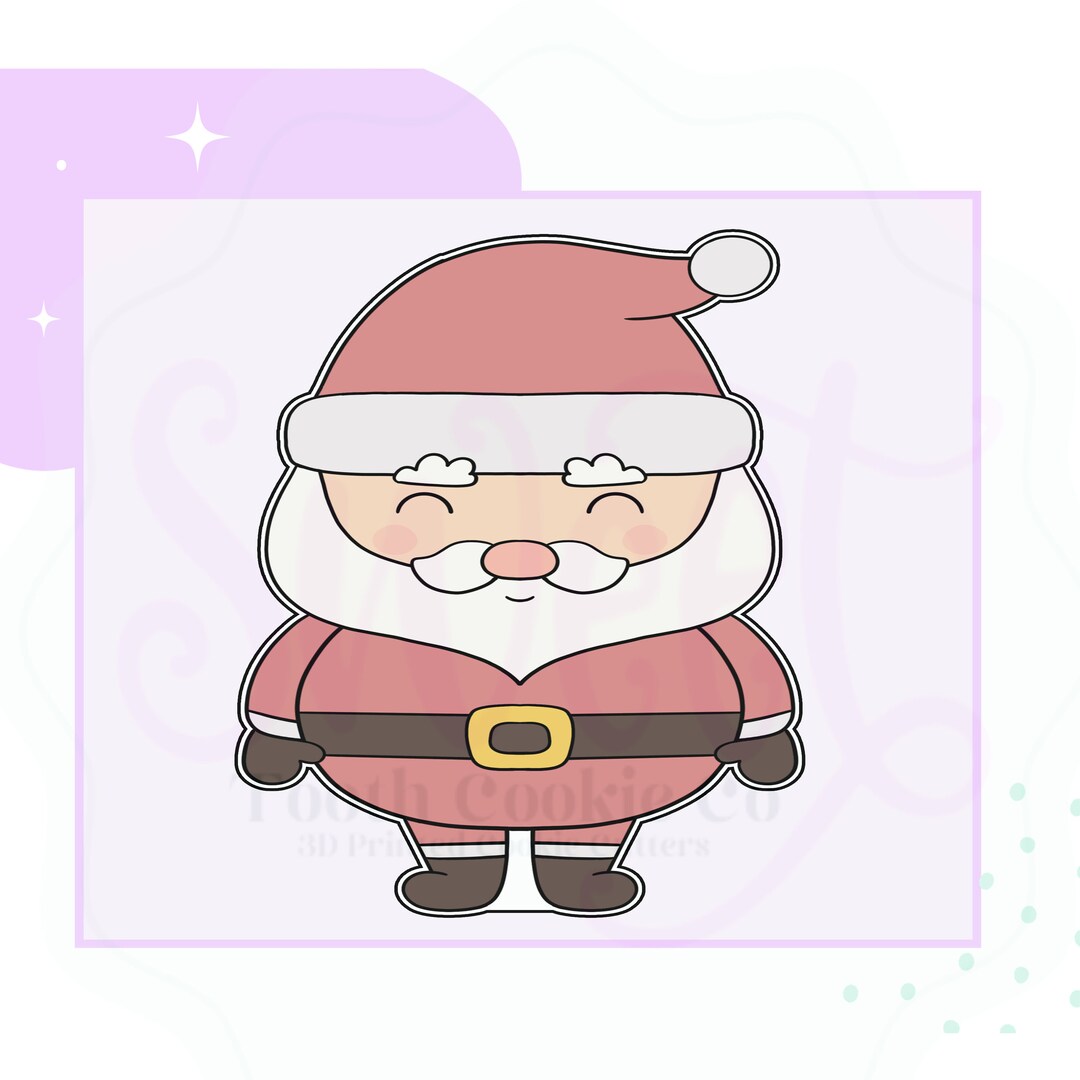 Santa Cookie Cutter. Santa Claus Cookie Cutter. Xmas Cookie Cutter ...