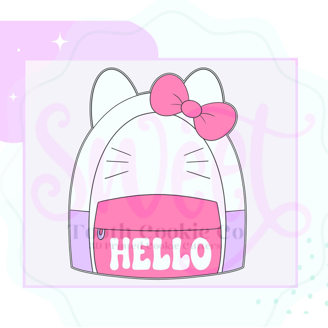 Hello Backpack Cookie Cutter. School Backpack Cookie Cutter. Back to ...