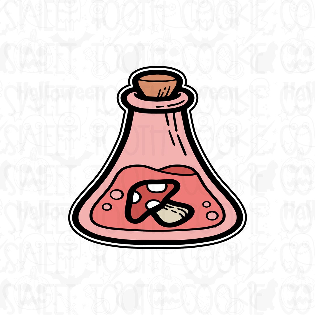 Magic Potion Cookie Cutter. Potion Bottle Cookie Cutter. Spooky Potion ...