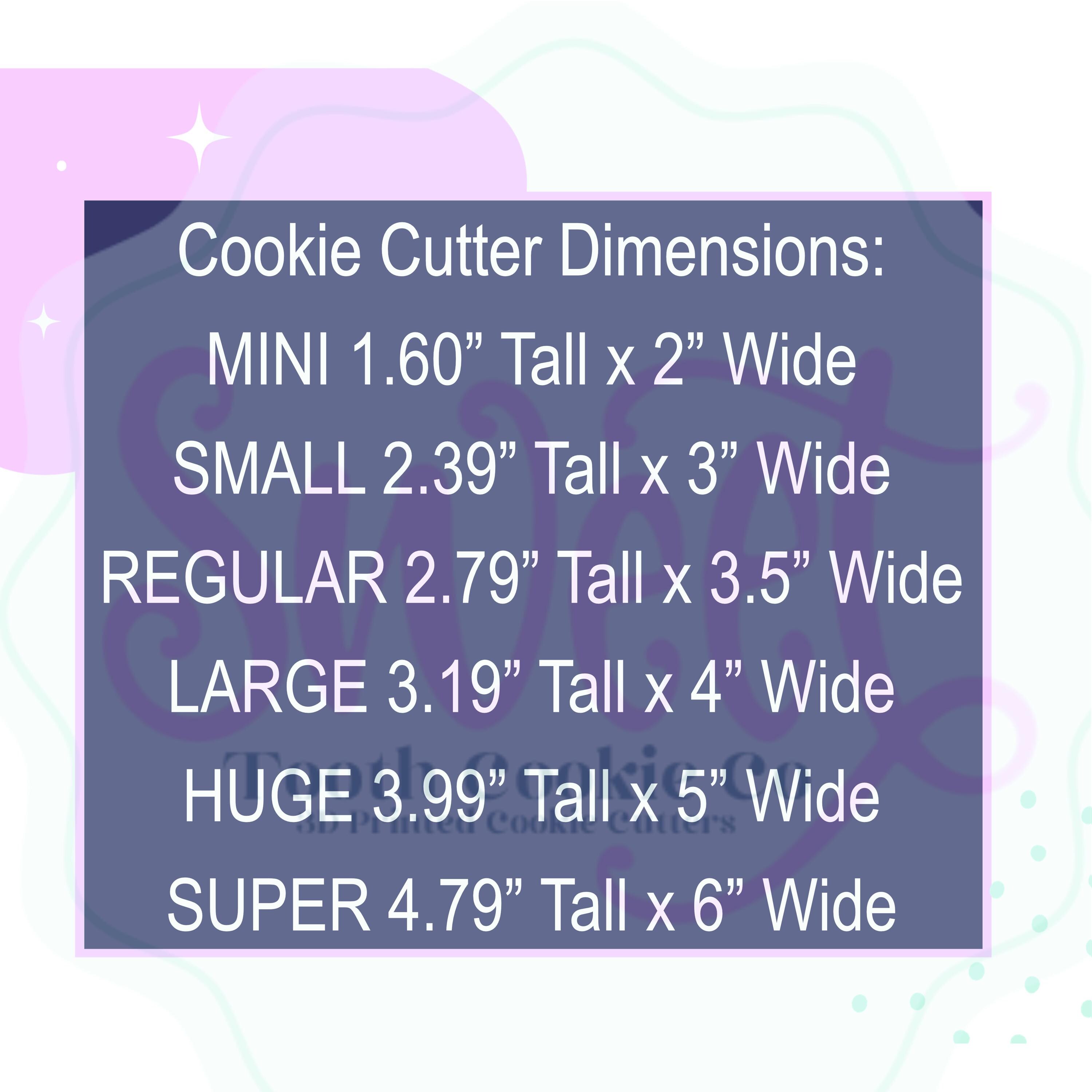 Number Six Hand-lettered Cookie Cutter. Number Six Cookie Cutter. 6 ...