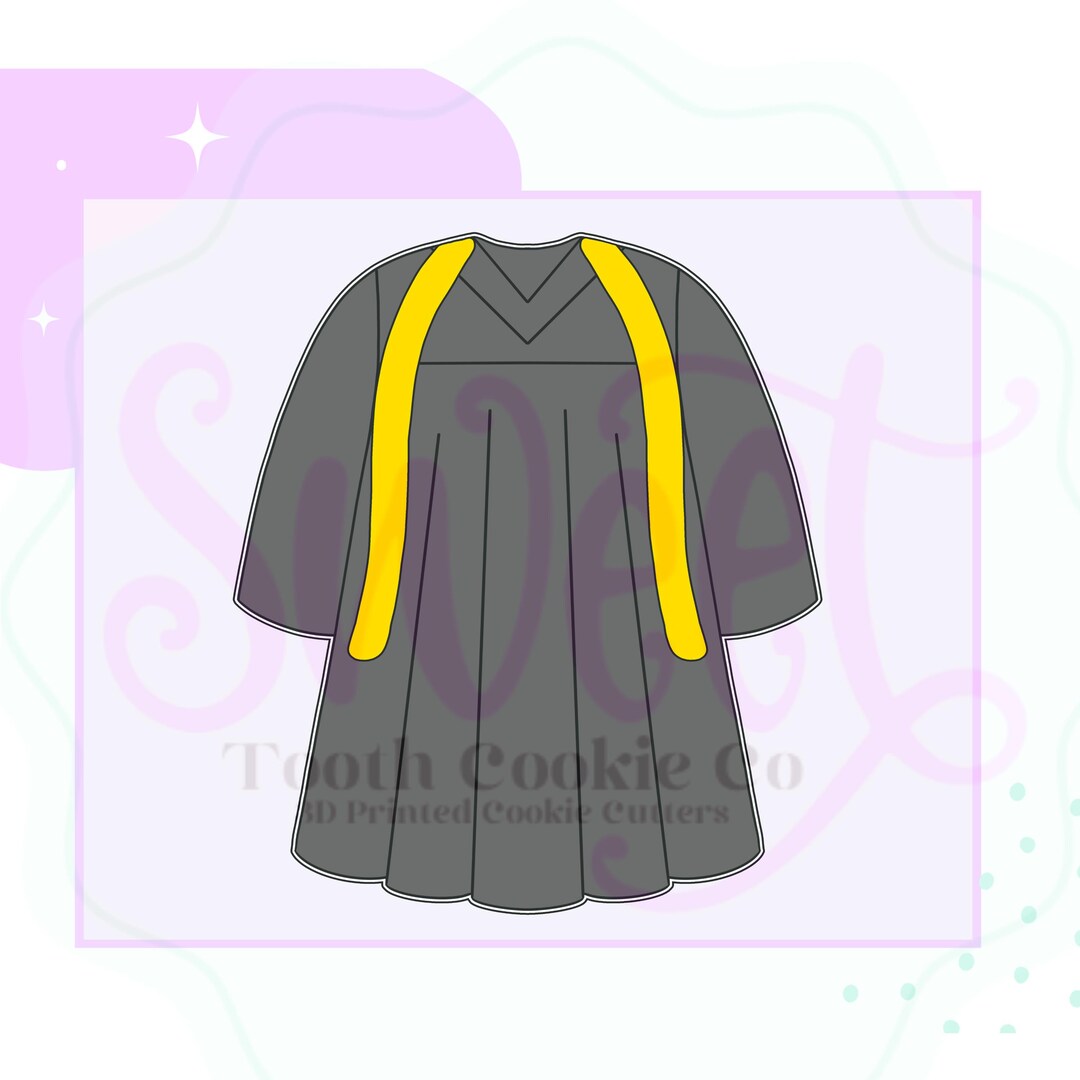 Graduation Gown Cookie Cutter. Grad Cookie Cutter. Graduation Cookie ...