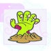 Zombie Cookie Cutter. Zombie Hand Cookie Cutter. Hand Cookie Cutter ...