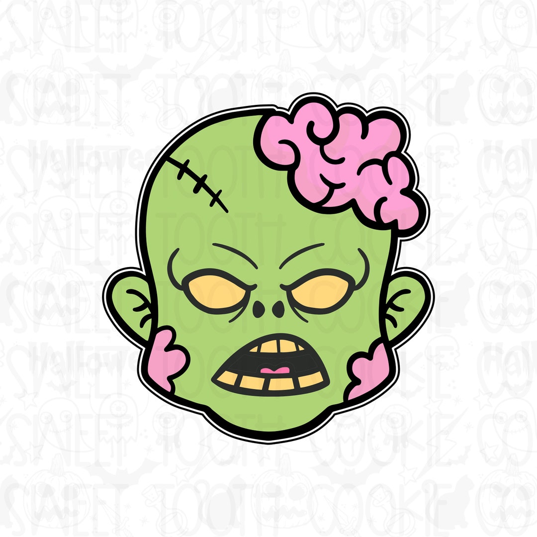 Zombie Cookie Cutter. Monster Cookie Cutter. Zombie Brains Cookie ...