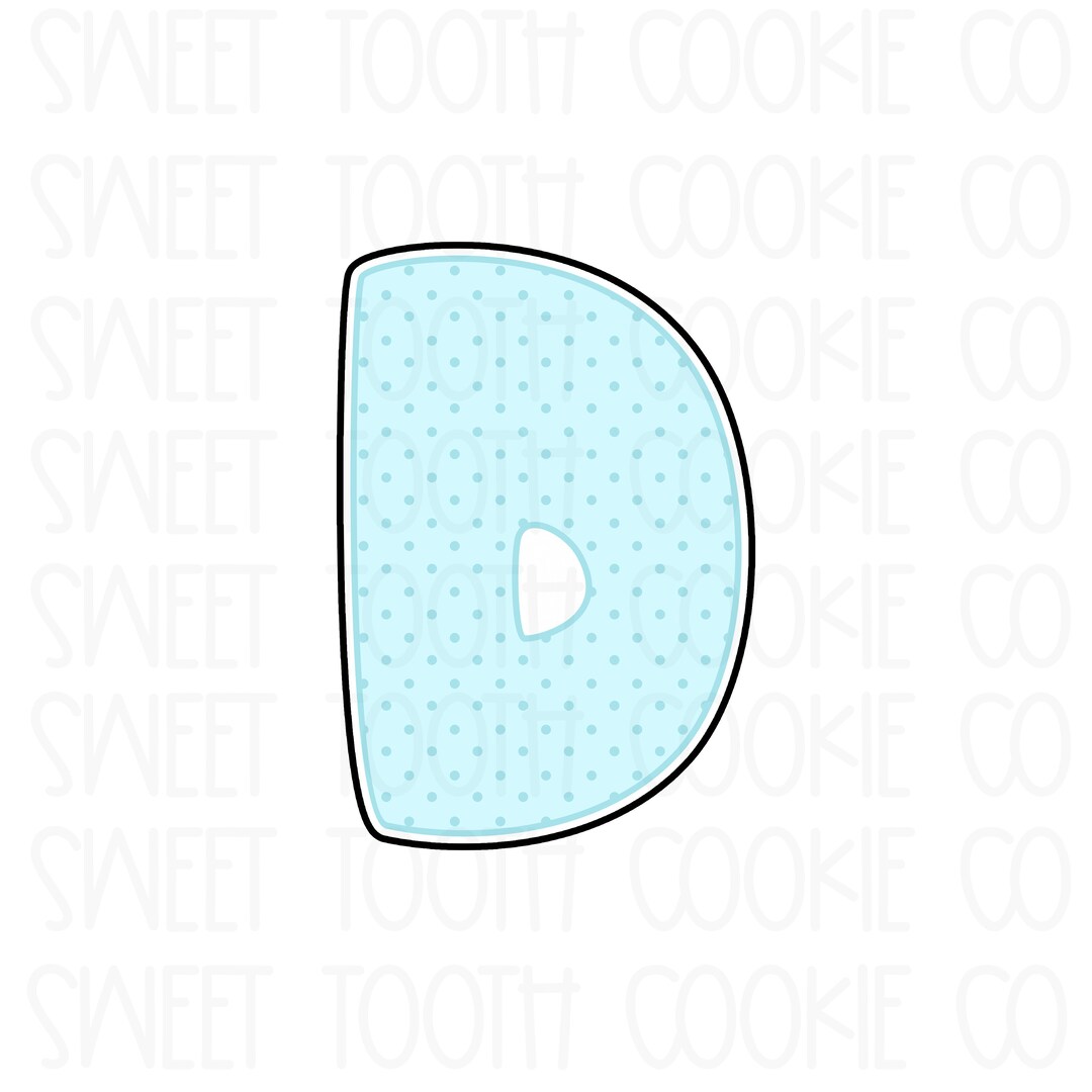 Letter D Cookie Cutter. Alphabet Cookie Cutter. Fondant Cutter. Clay ...