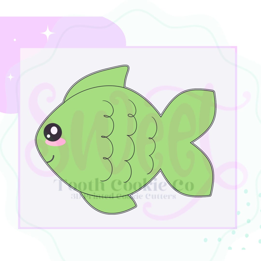 Fish Cookie Cutter. Fishing Cookie Cutter. Simple Fish Cooker Cutter ...