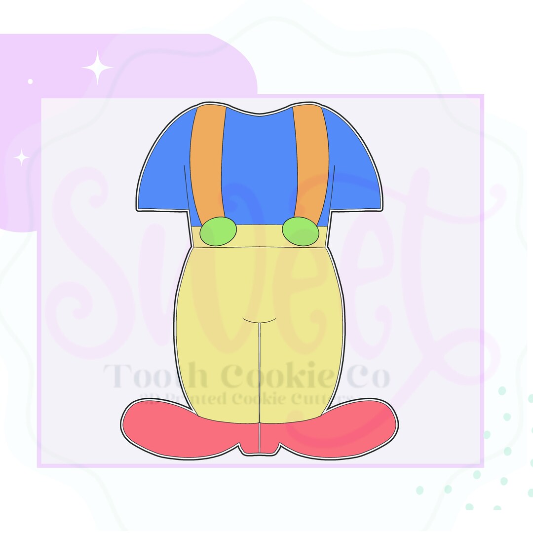 Clown Cookie Cutter. Clown Clothes Cookie Cutter. Circus Cookie Cutter ...