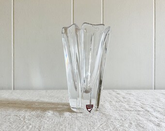Orrefors Crystal Vase Wedding Gift Vintage Orrefors Odyssey Collection by Lars Hellsten, Home ...