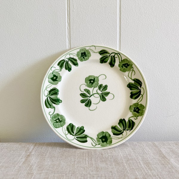 Vintage Floral Plate - Etsy