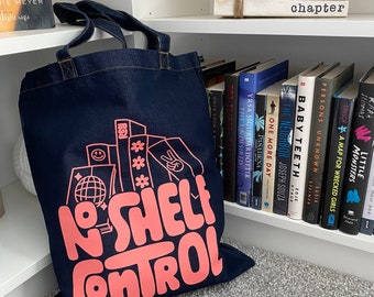 Bookworm Tote Bag Modern Cotton Canvas Tote Bag for Literature Lovers ...