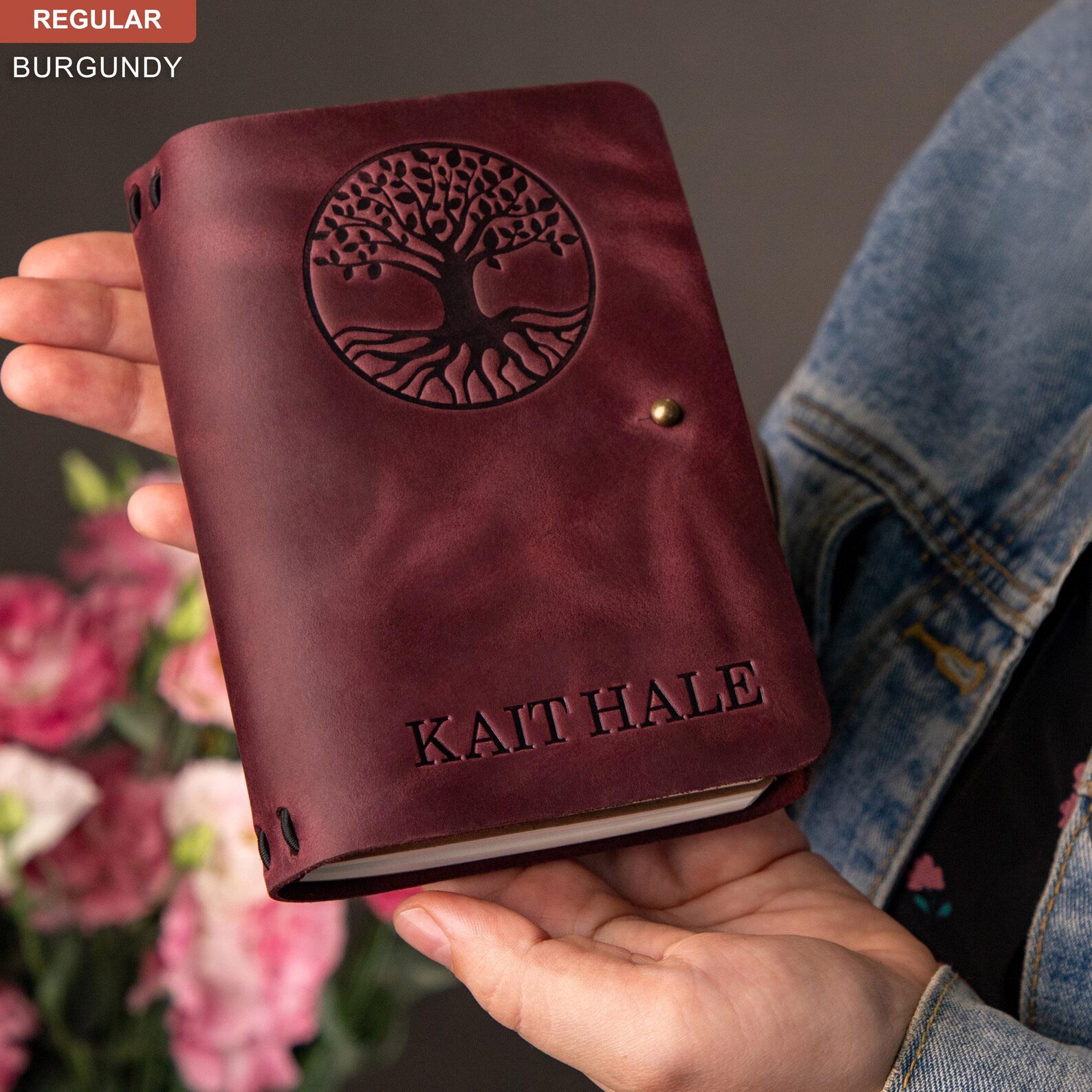 Personalized Handmade Leather Journal Refillable, Notes Journal Cover ...