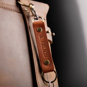 Personalized Leather Key Fob Gift for Pastor, Religious Accessories for ...