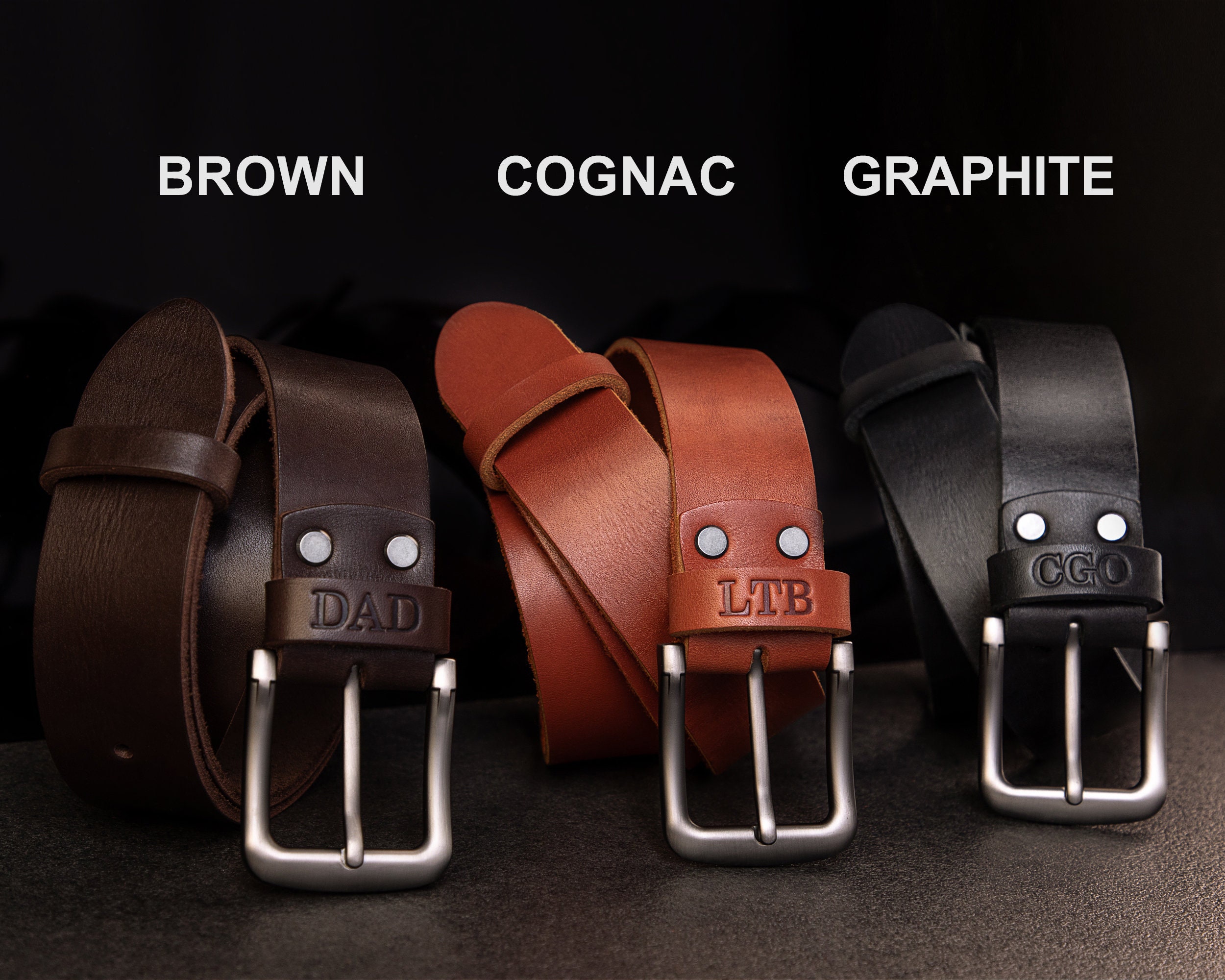 Personalized Mens Leather Belt, Laser Engraved, Gift for Husband ...