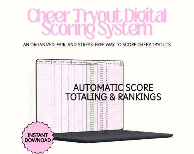 Cheer Tryout Editable Scoresheet - Etsy