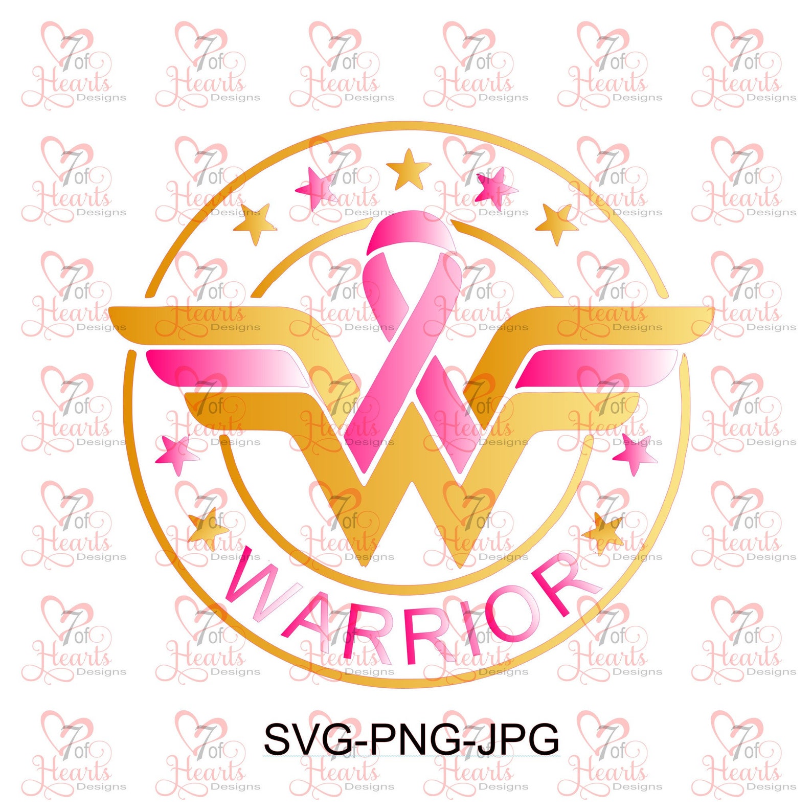 Wonder Woman Cancer Ribbon Svg