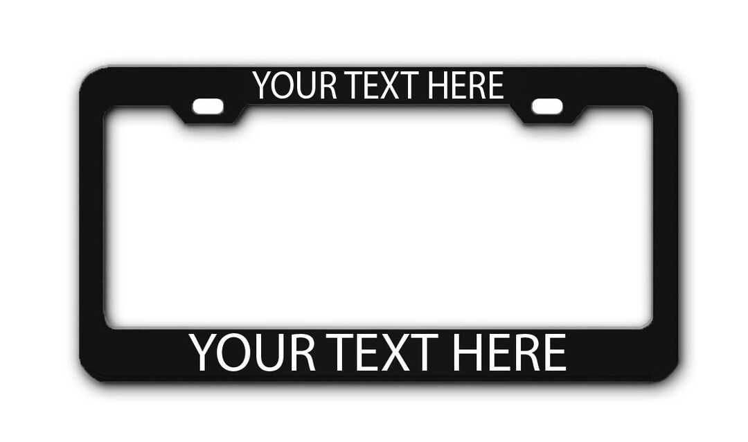 Customized Heavy Duty License Plate Frame Laser Engraved Stainless ...