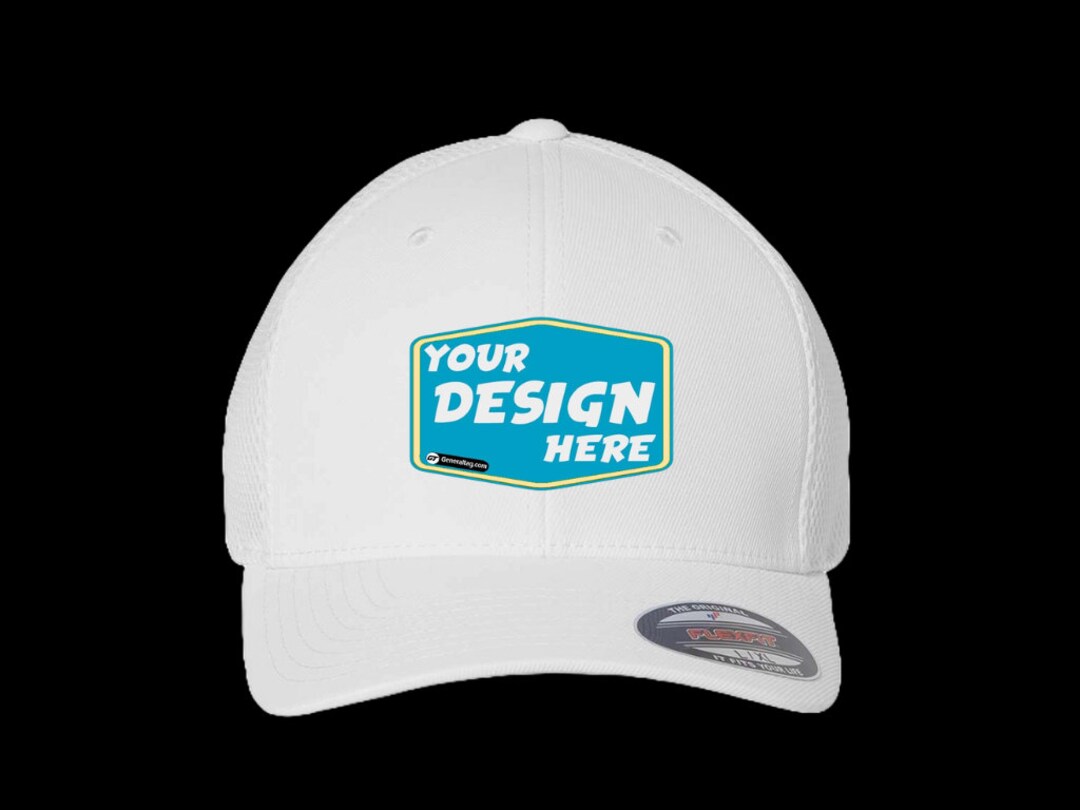 Flexfit Custom Personalized Ultrafiber Mesh Cap - 6533 - Template - Etsy