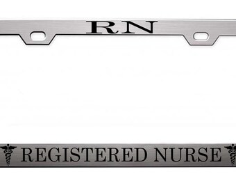 RN Nurse Custom License Plate Personalized License Plate Registered ...