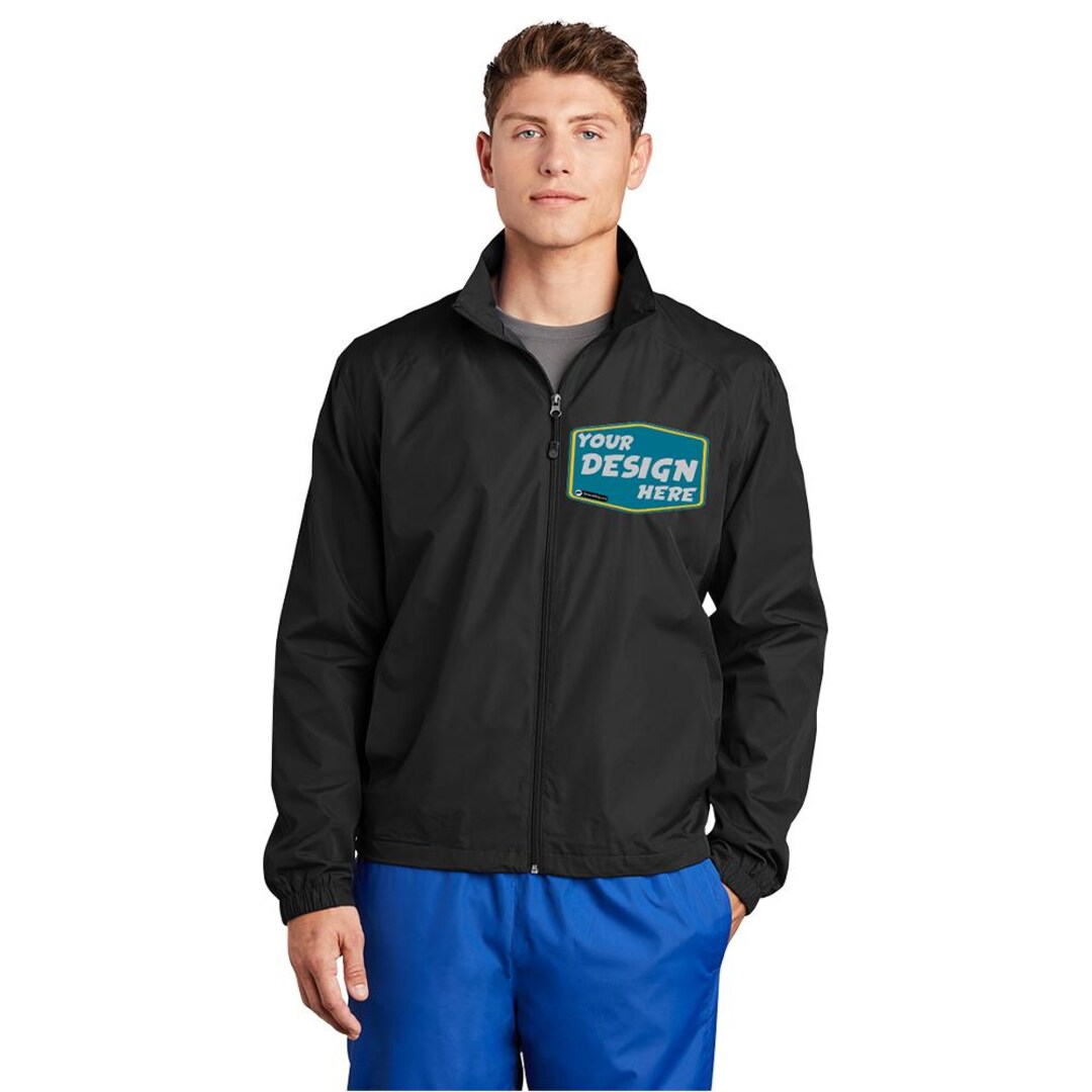 3D Custom Patch Jacket Bride Handmade Gift SPORT-TEK Custom Men's Full ...