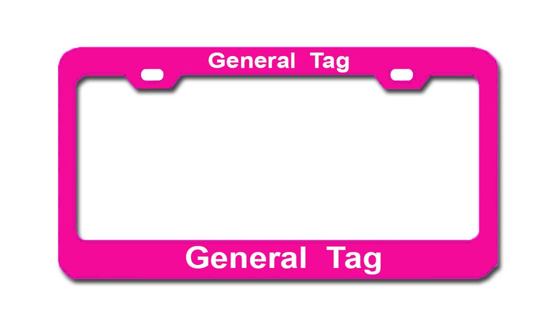 Customizable Hot Pink Metal License Plate Frame - Etsy
