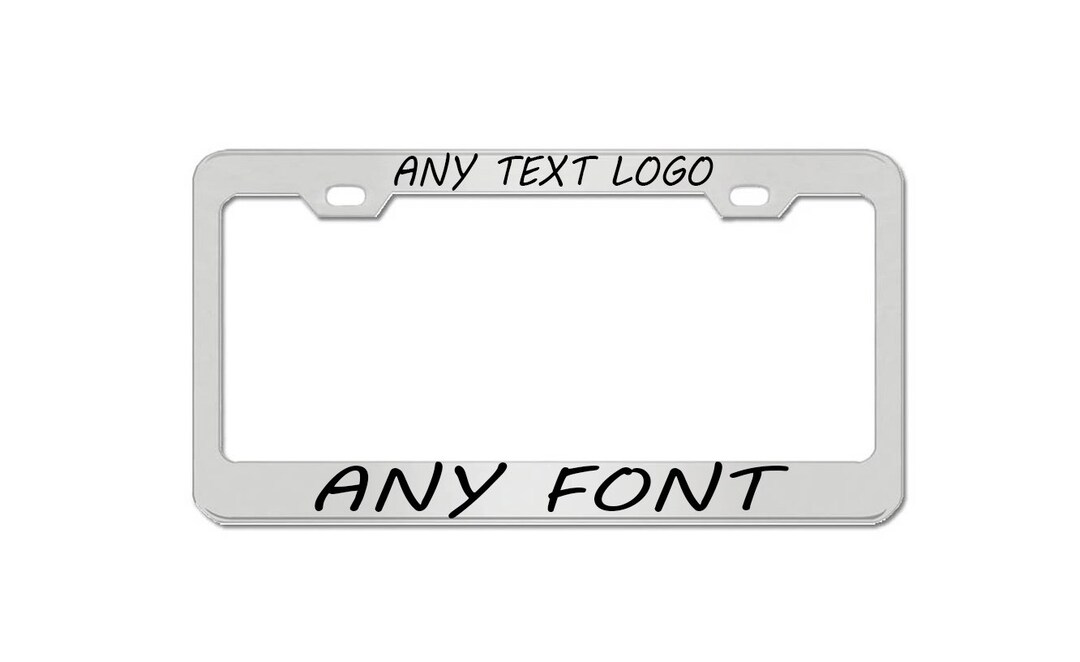 Metal Personalized Custom License Plate Frame Customizable Personalized ...