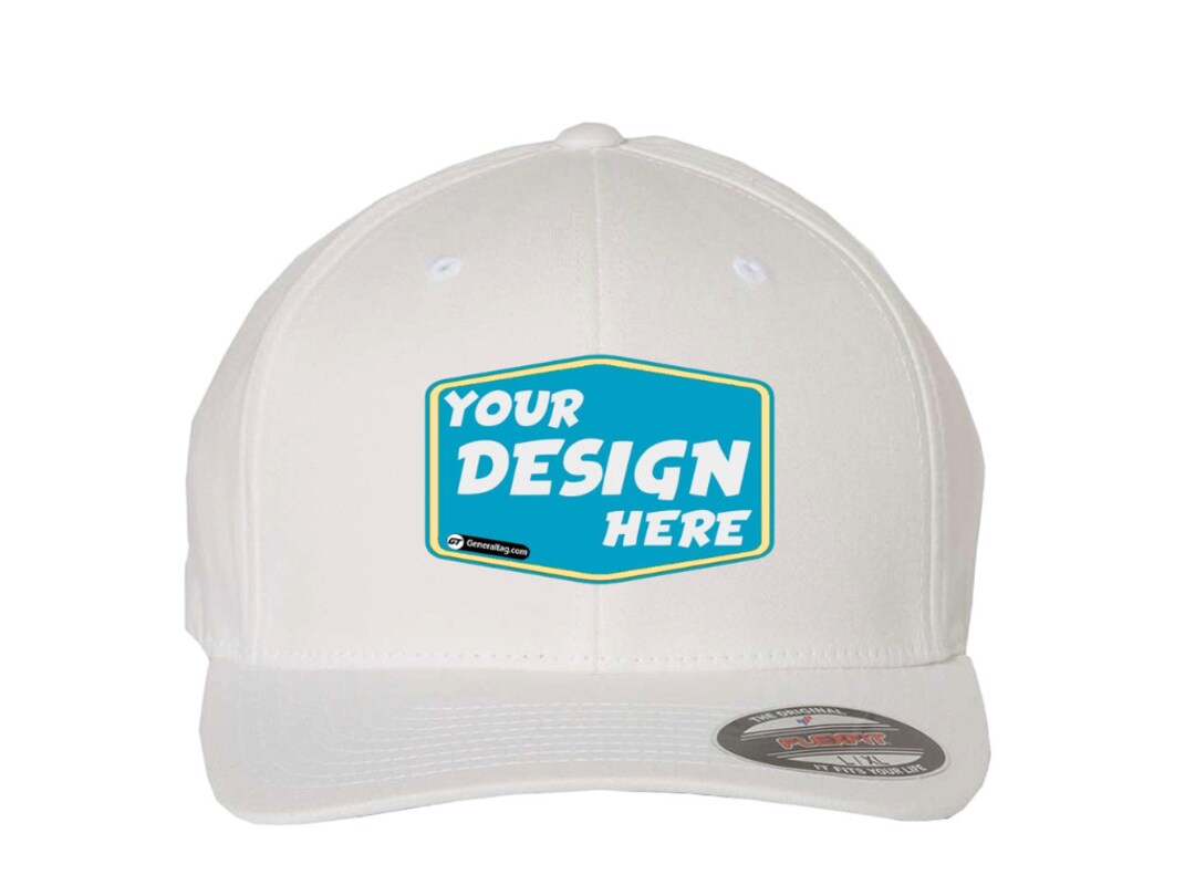 Flexfit Custom Personalized V-flexfit® Cotton Twill Cap - 5001 ...