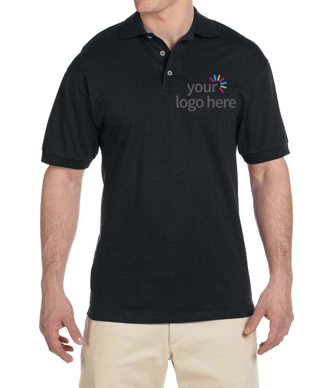 Polo Custom Logo Text Quality Embroidered - Etsy