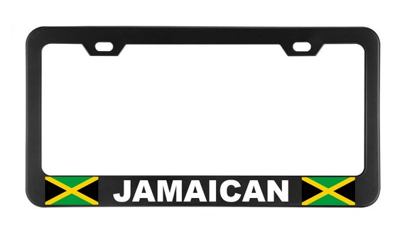 JAMAICAN Flags Black Black Metal Frame Heavy Funny Humor | Etsy