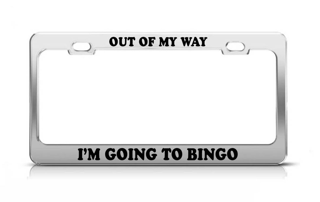 Bingo Lover License Plate Frame: Funny Car Tag - Etsy