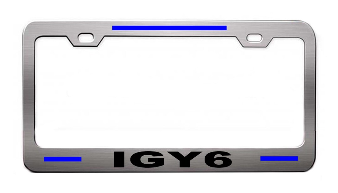 IGY6 Blue Thin Line Police Cops Humor Choose Chrome Black - Etsy
