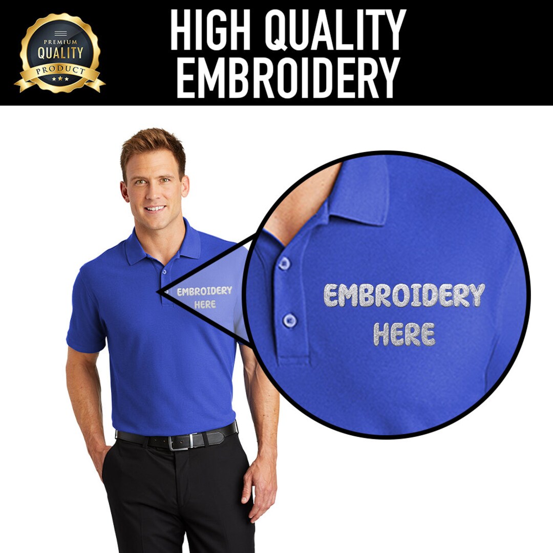 Custom Made Polo: Embroidered Logo Personalized With Precision ...