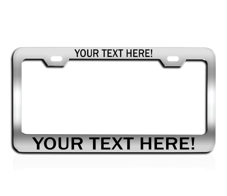 LASER ENGRAVED Stainless Steel Top Quality License Plate Frame - Etsy