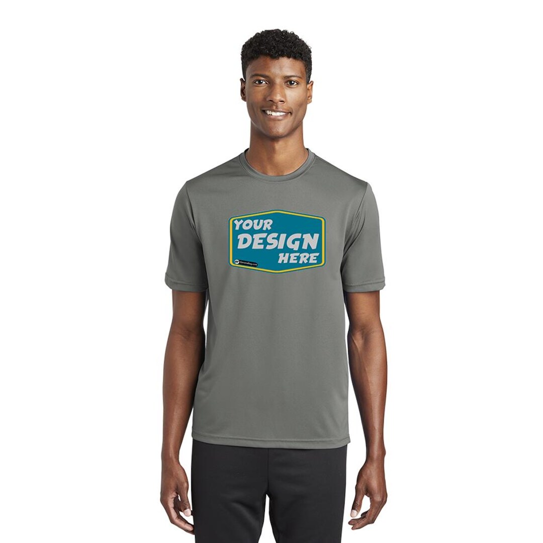 SPORT-TEK Custom Men's Posicharge Tough Tee Custom T Shirt Football ...