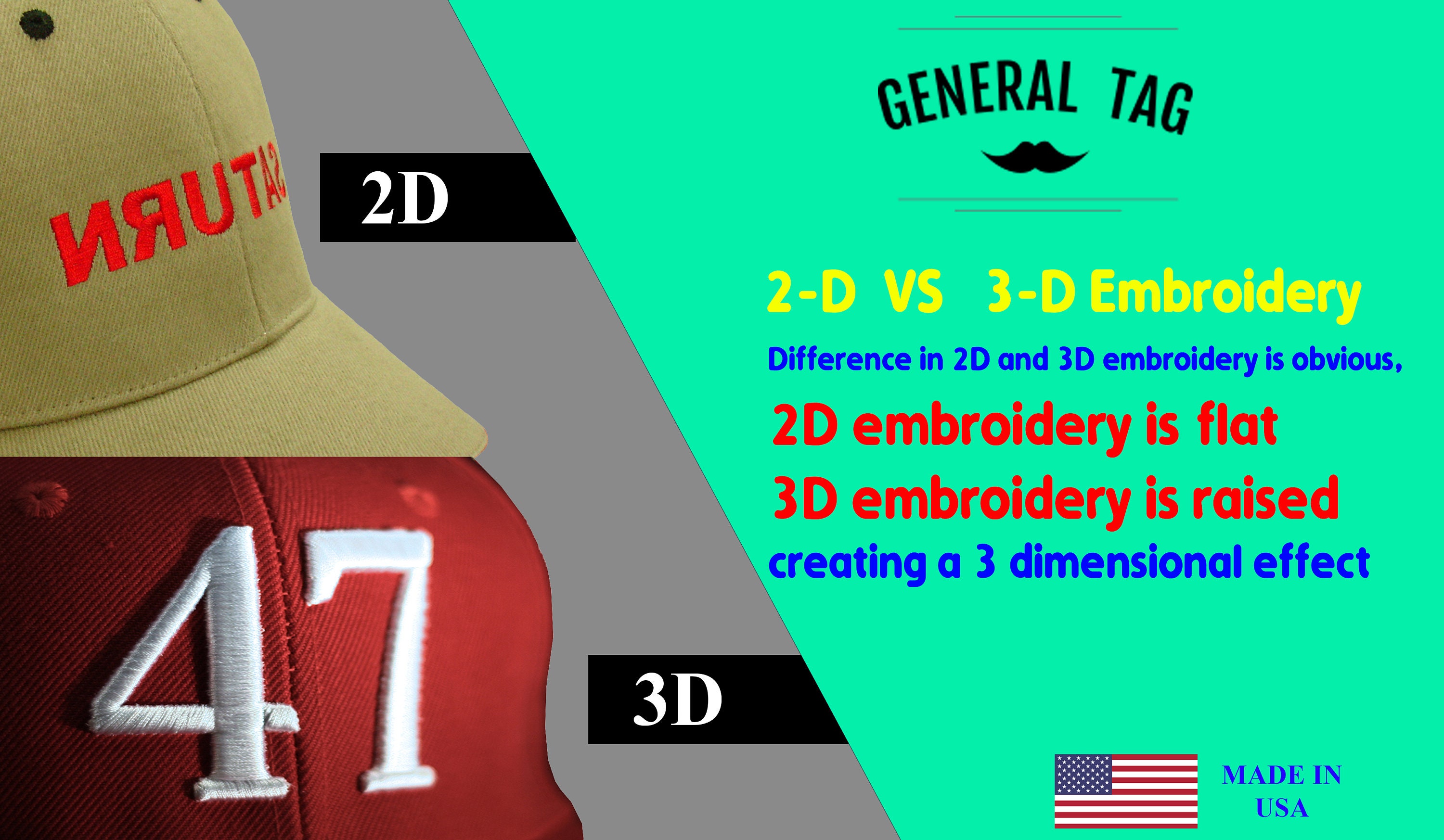 Custom Hat With Your Logo Embroidered Trucker Cap 2D or 3D Puff ...