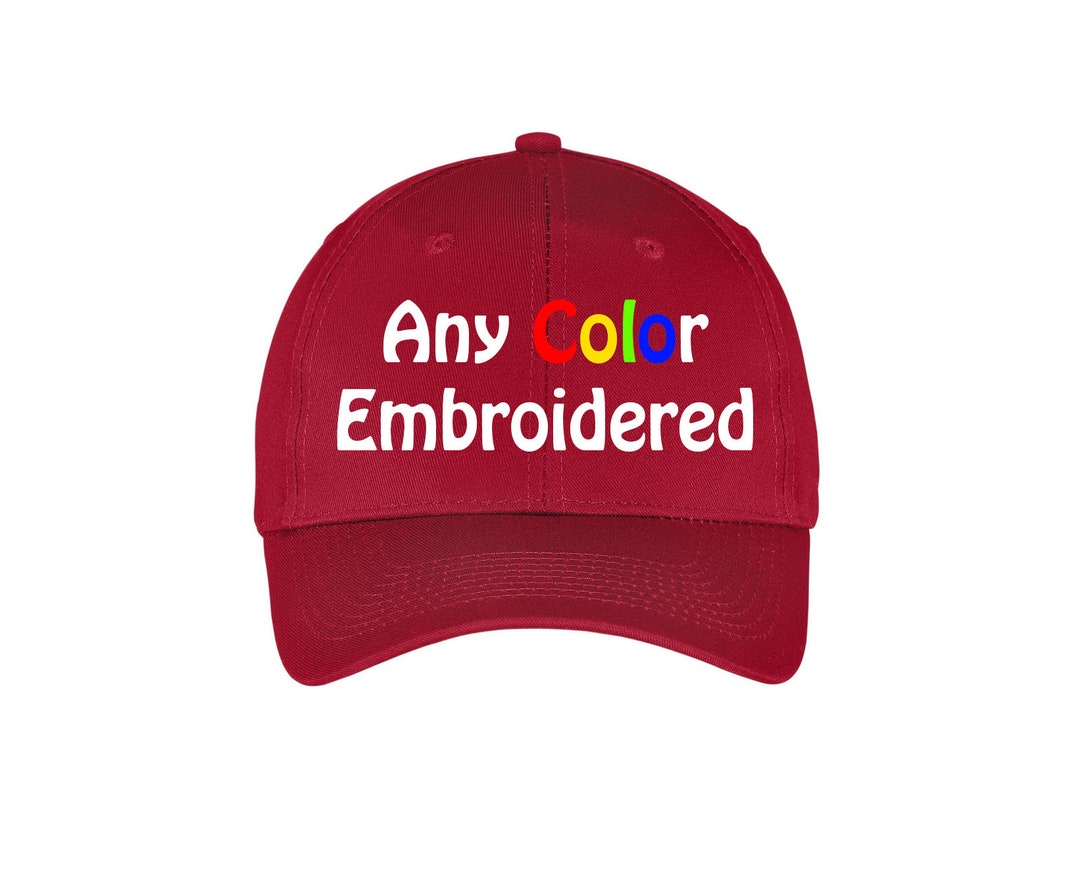Logo 3D or 2D Ebroidery Stitched Custom Made Personalized Hat Unisex ...