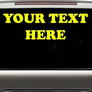 Design Your Own Custom Vinyl Sticker | Car Window Boat, Lettering ...