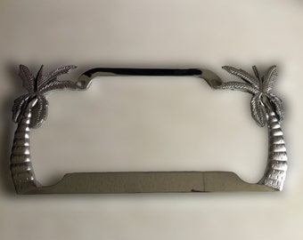 Classic Color Palm Tree Crystal Sparkle Auto Bling Rhinestone License ...