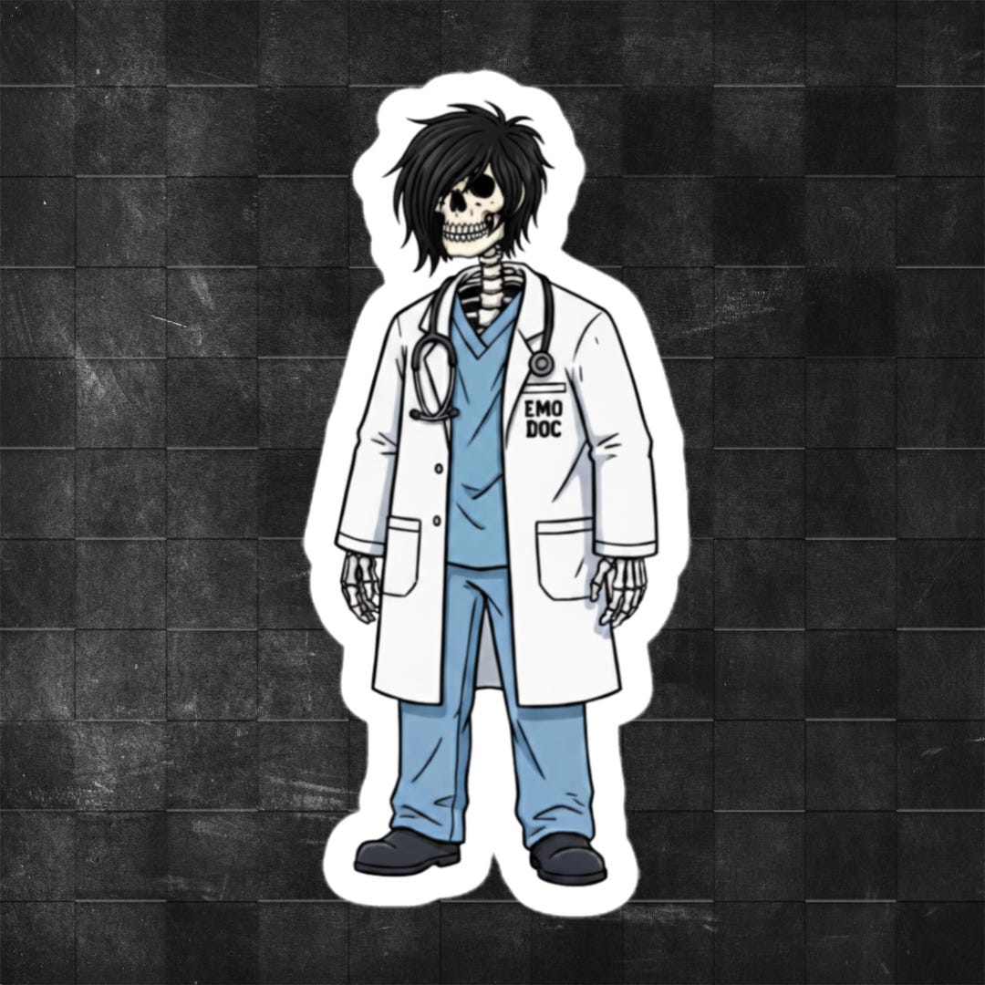 Emo Career Sticker - Doctor (M) - Etsy