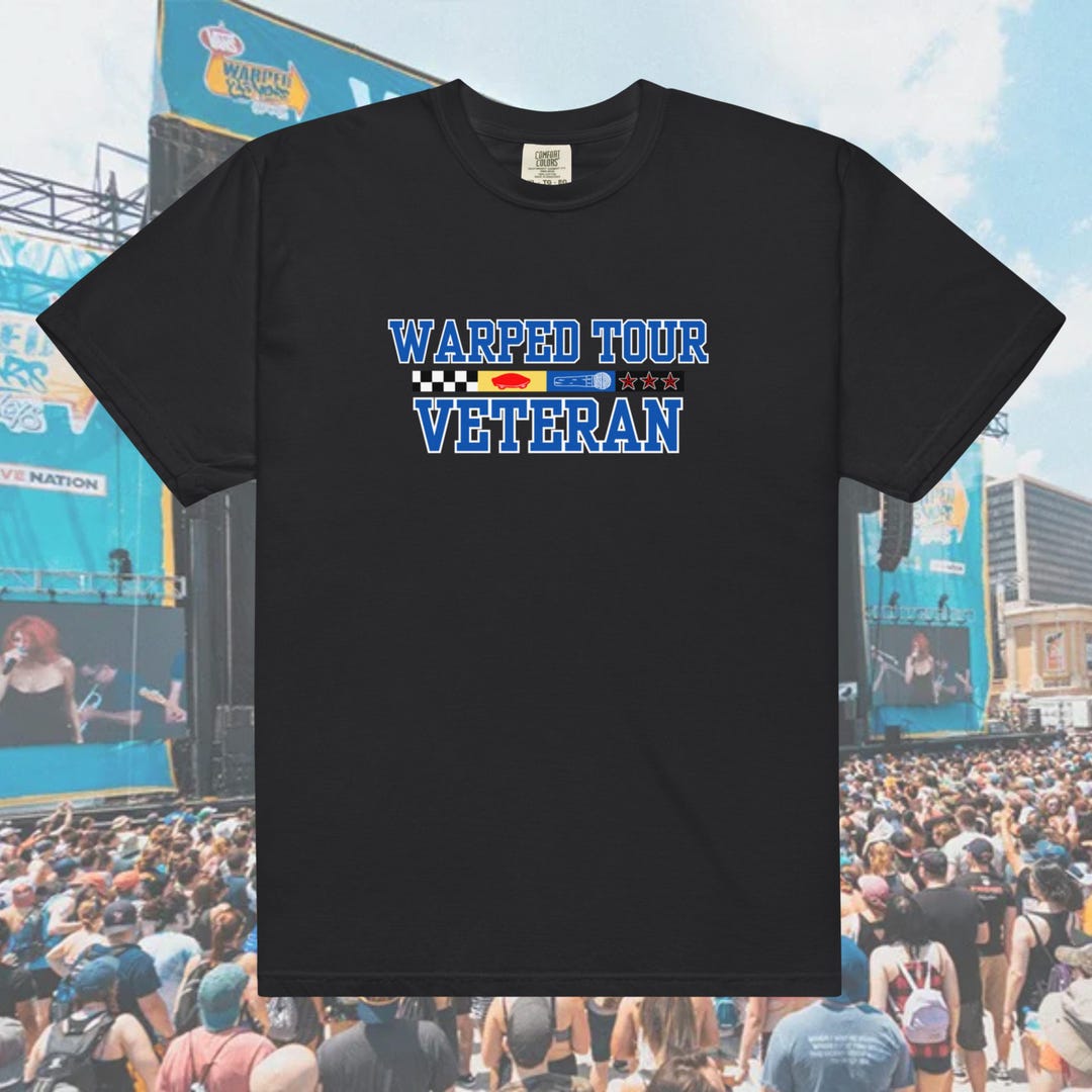 Warped Tour Veteran - Comfort Colors Unisex Short Sleeve Tee - Etsy