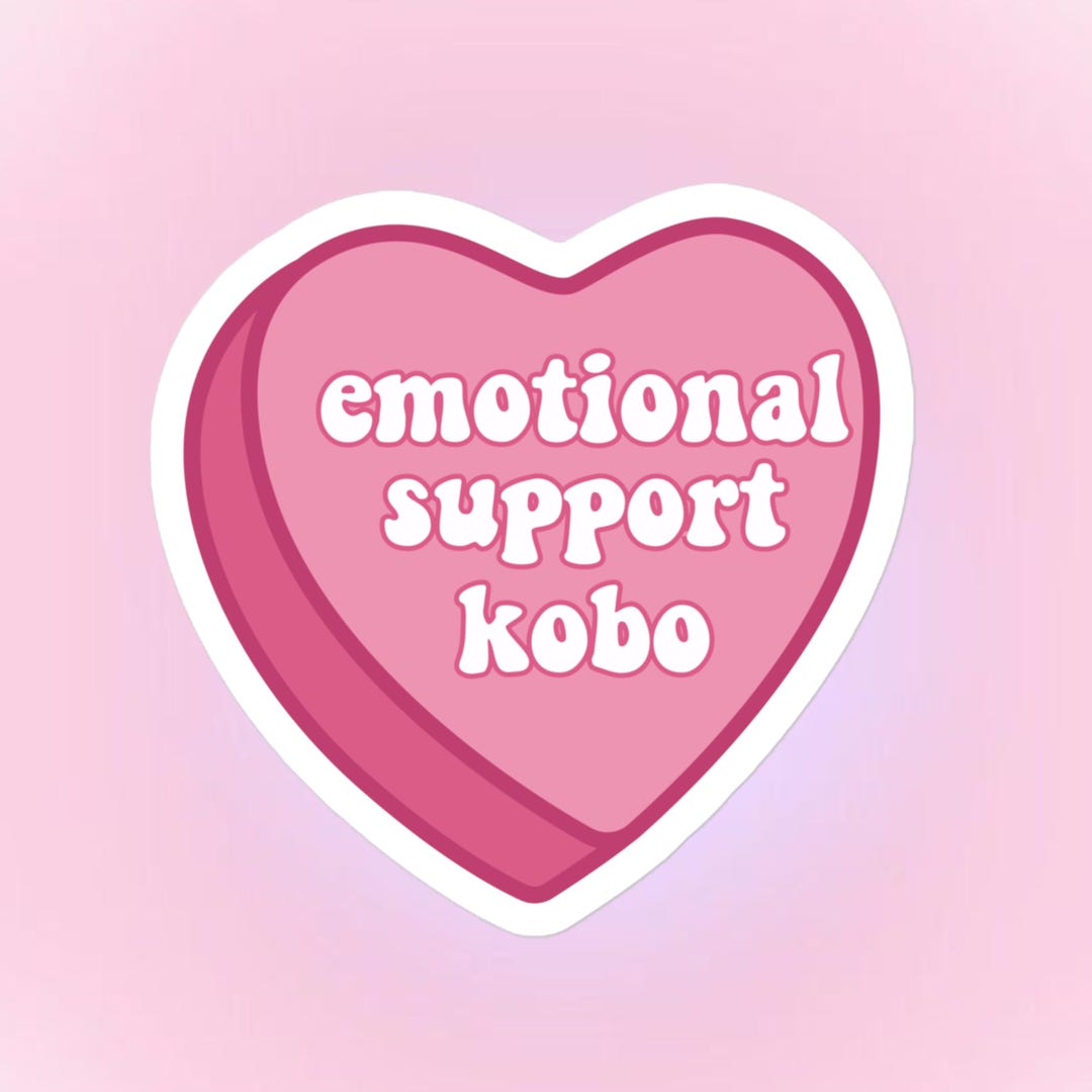 Emotional Support Kobo - Sticker - Etsy