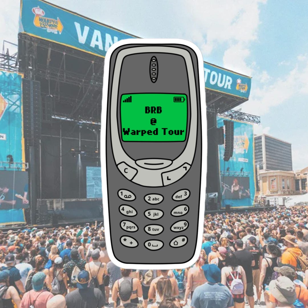 BRB @ Warped Tour - Sticker - Etsy