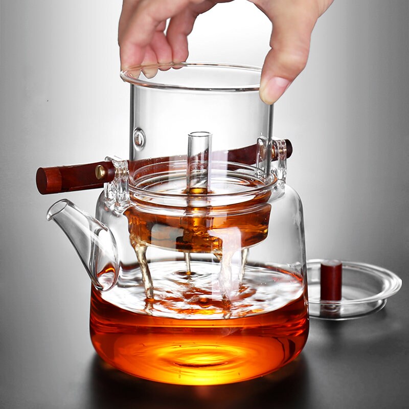 NESTLADY Mahogany Handle Steaming Teapot Steaming and Boiling 800ML - Etsy