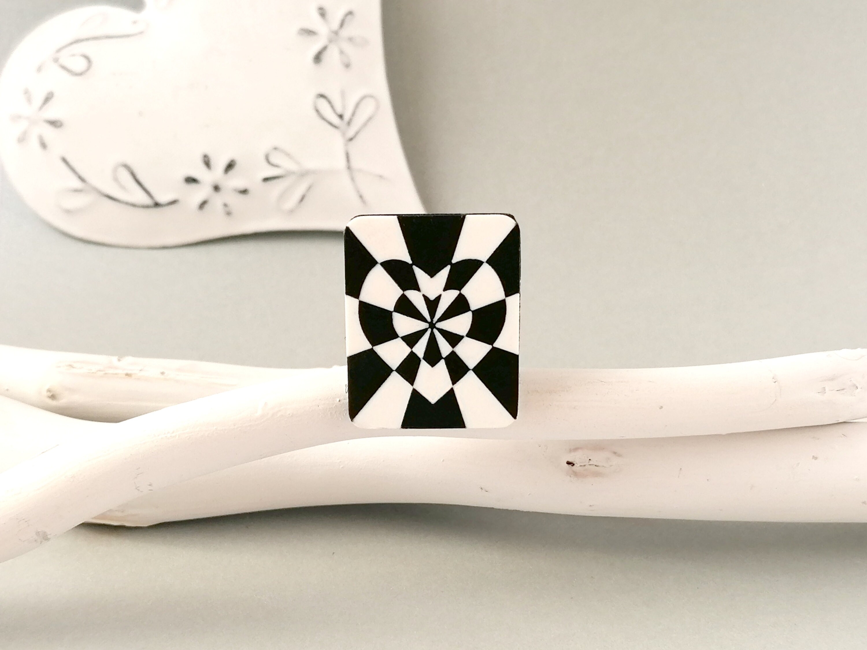 Cute Heart Ring Modern Love Ring Statement Chunky Ring - Etsy