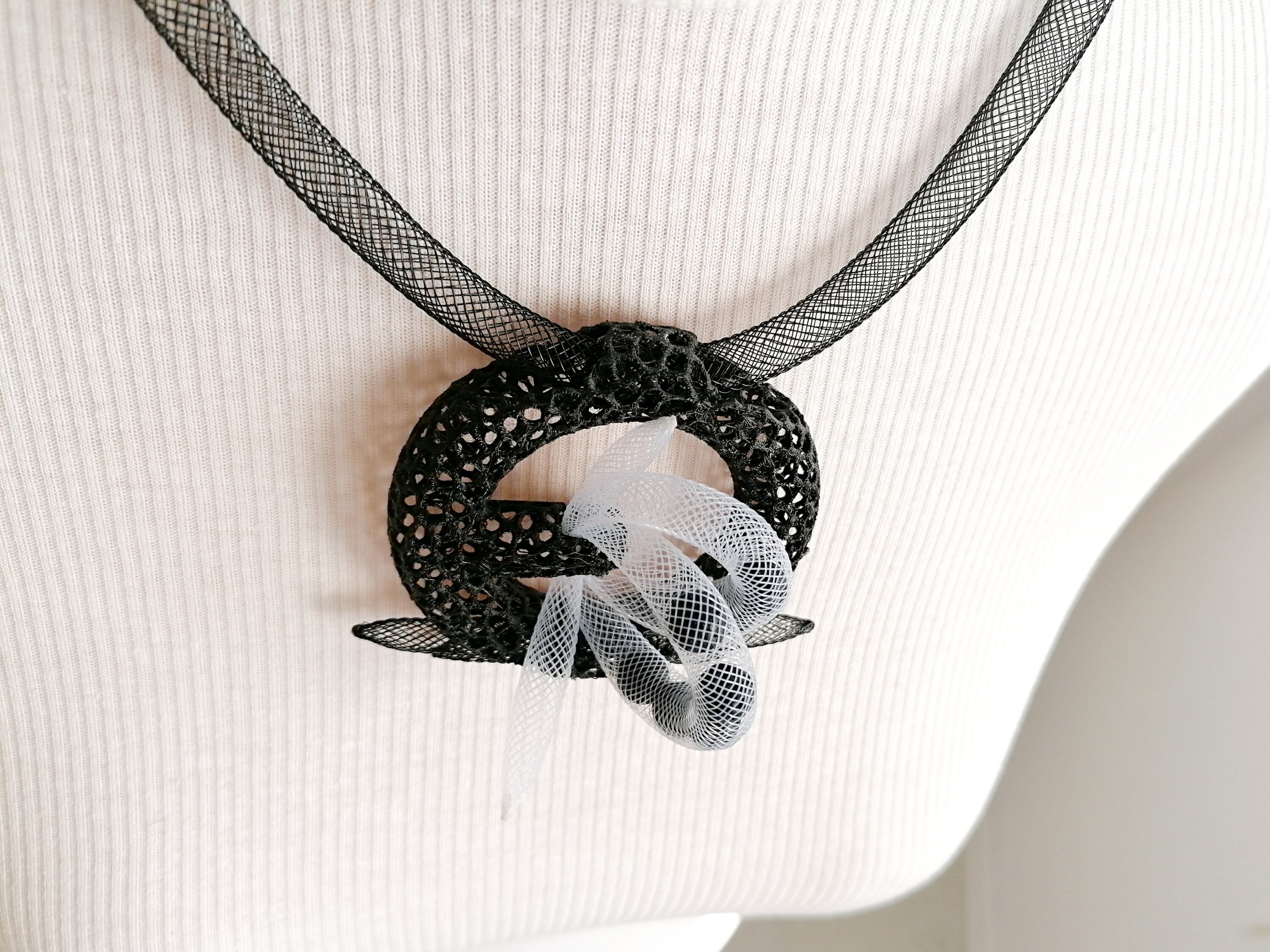 Unique Statement Necklace Mesh Necklace Unusual Jewelry - Etsy