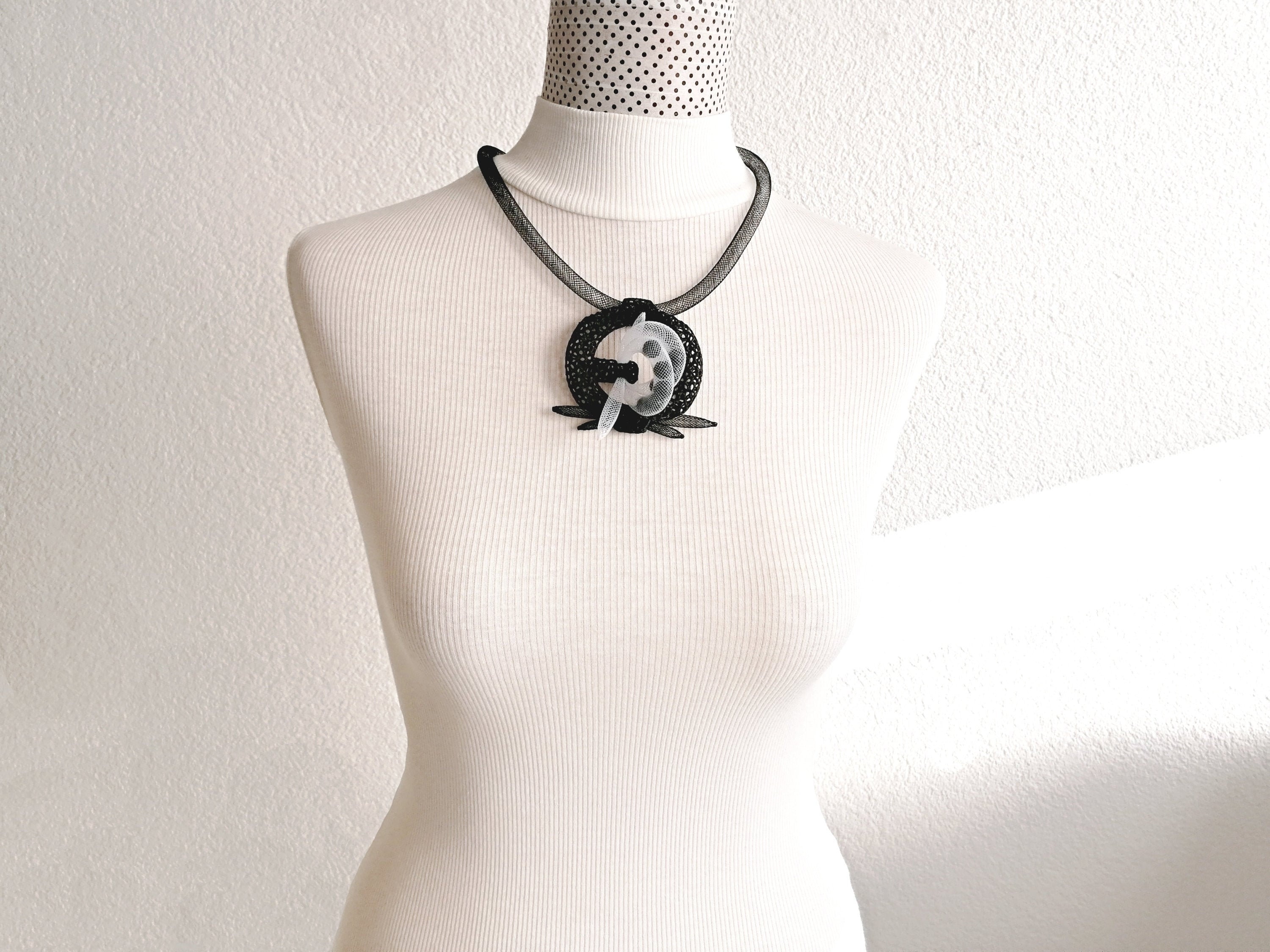 Unique Statement Necklace Mesh Necklace Unusual Jewelry - Etsy