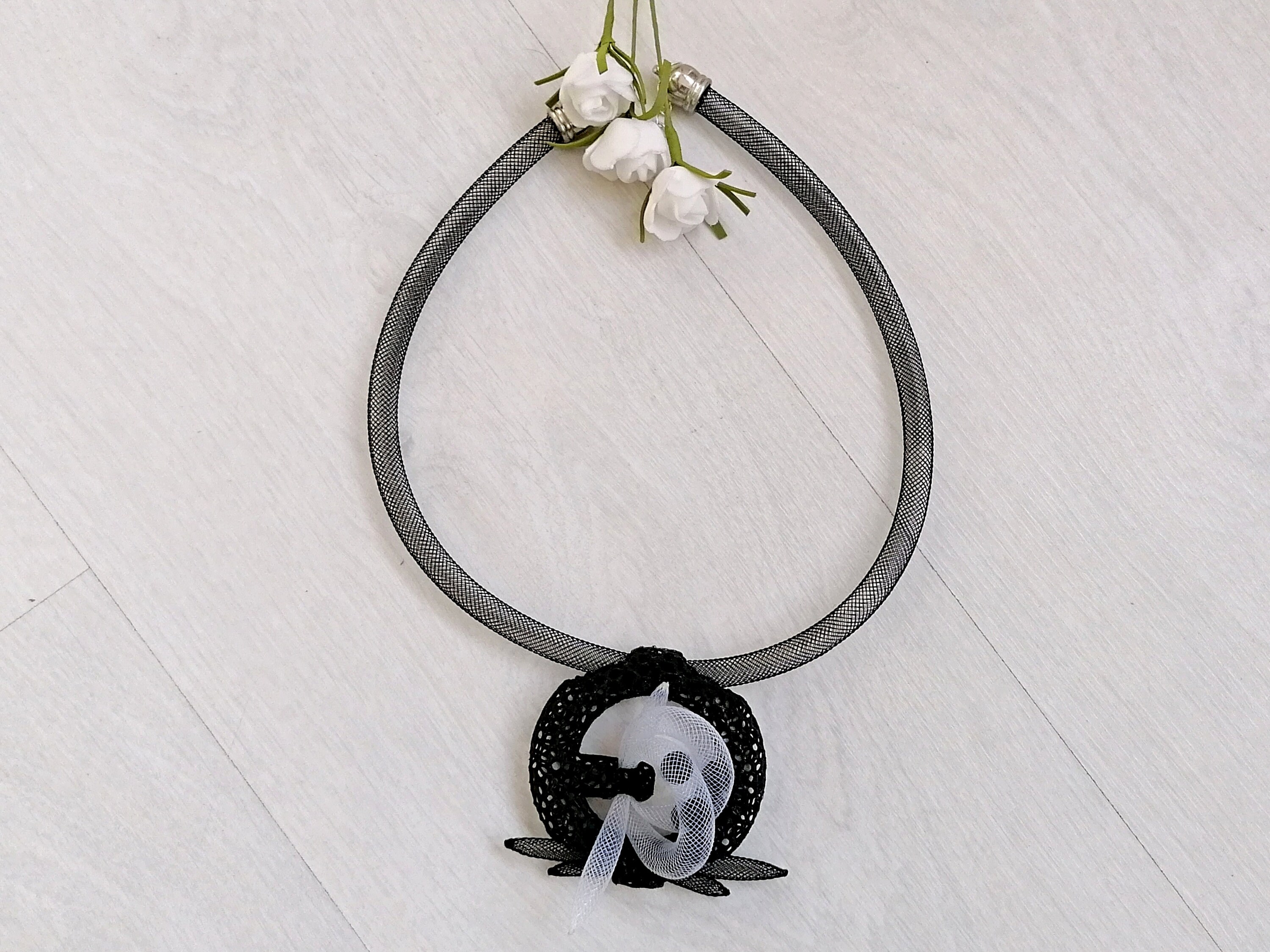 Unique Statement Necklace Mesh Necklace Unusual Jewelry - Etsy