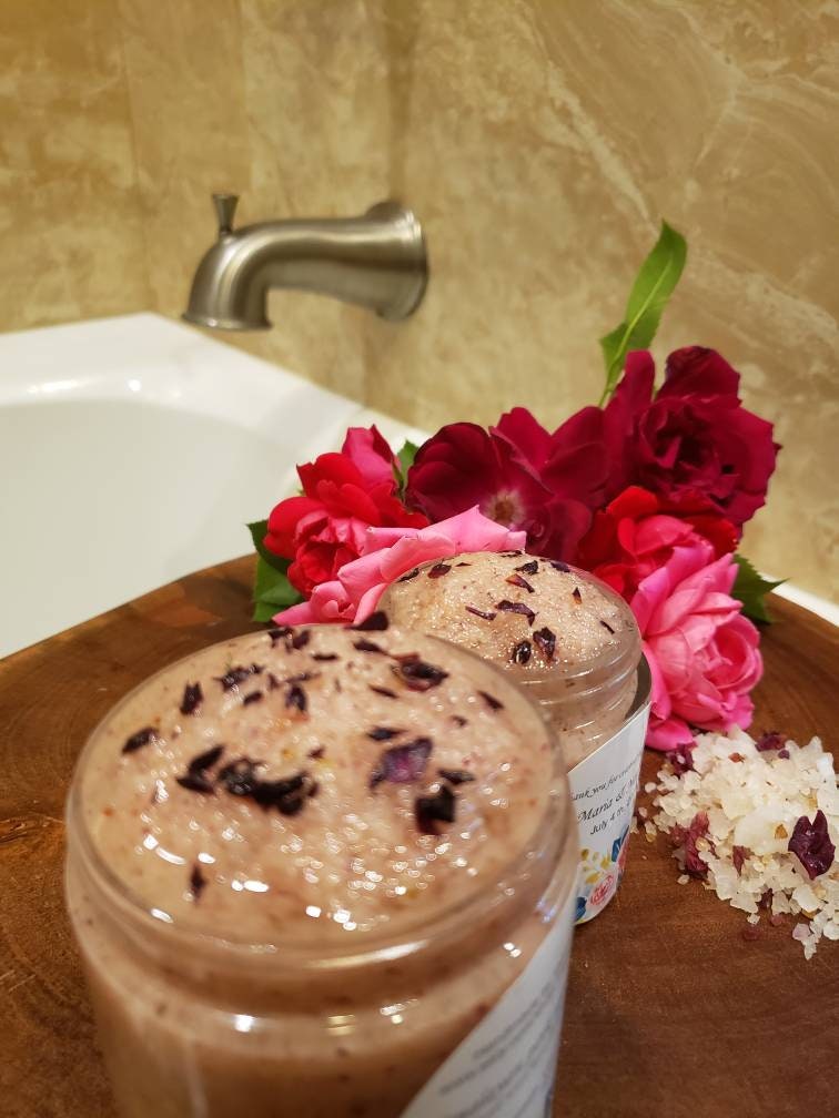 Pink Himalayan Body Scrub Exfoliating Scrub Sea Salt Scrub - Etsy