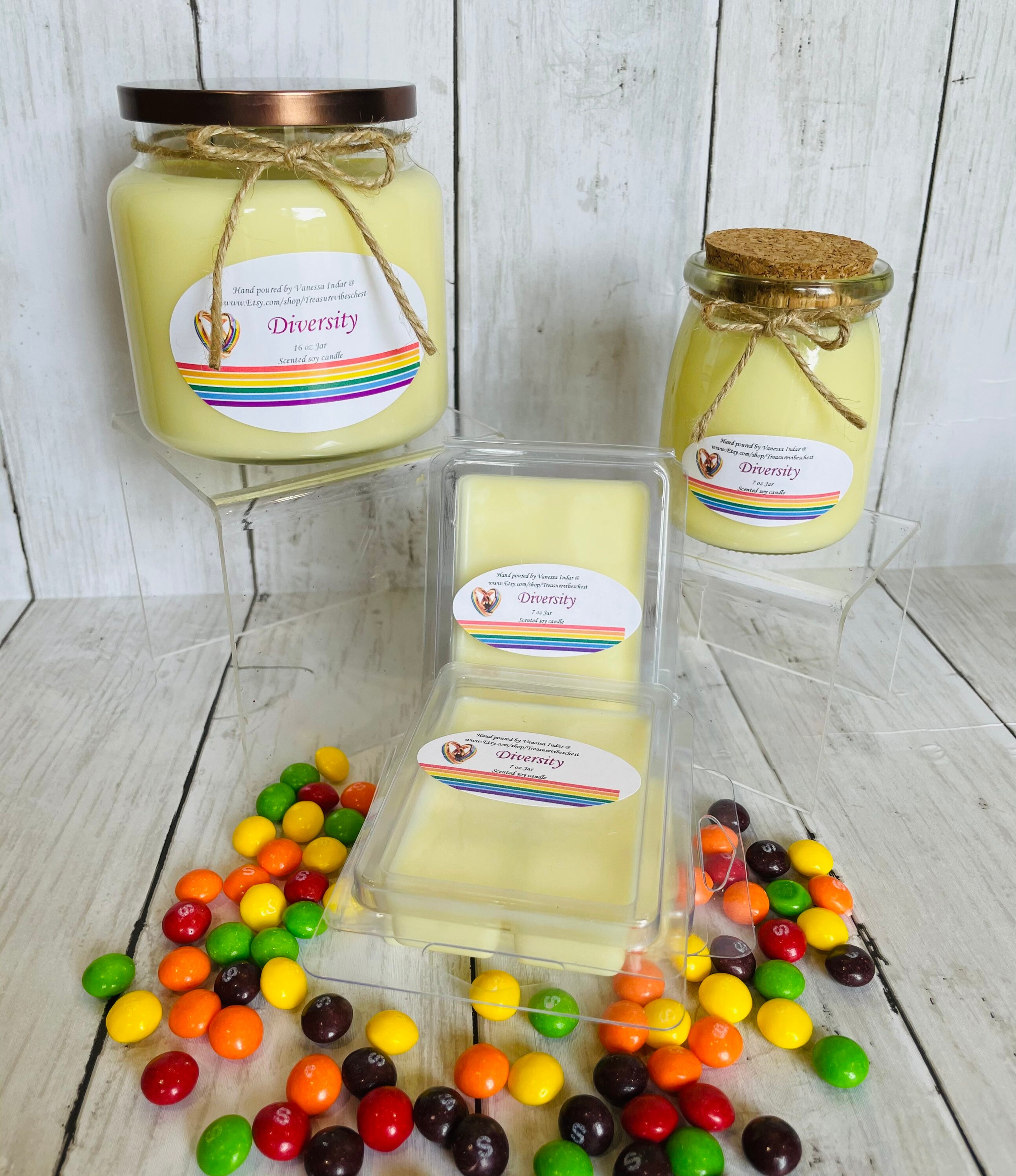 Pride Scented Soy Wax Melts Rainbow Wax Melts Home | Etsy